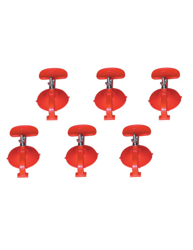 SET OF 6 SUCTION CLAMPS